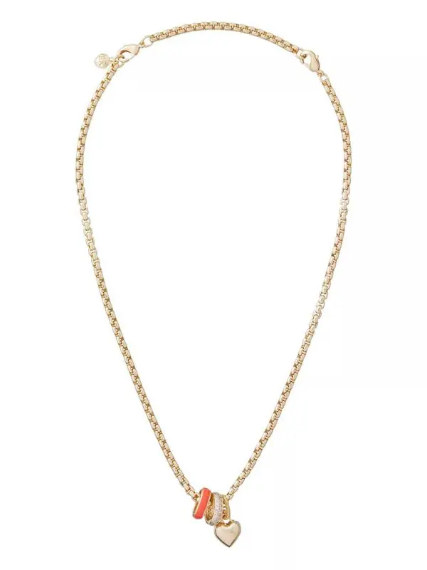 ROXANNE ASSOULIN The Box Chain Heart-charm Necklace - Gold