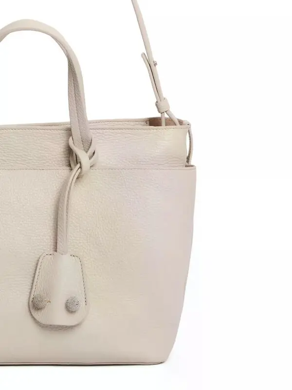 Fabiana Filippi Leather Tote Bag - Grey