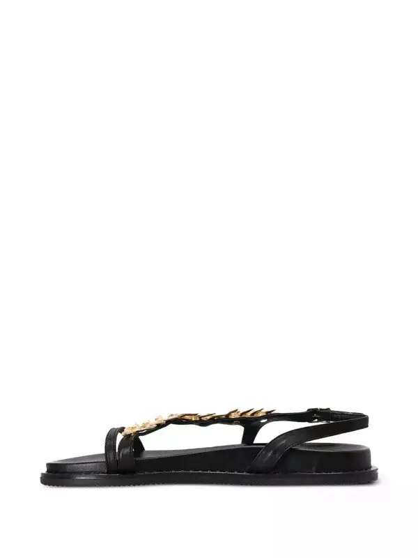 KOTRIS SANDALS Leaf-embellished Buckle Sandals