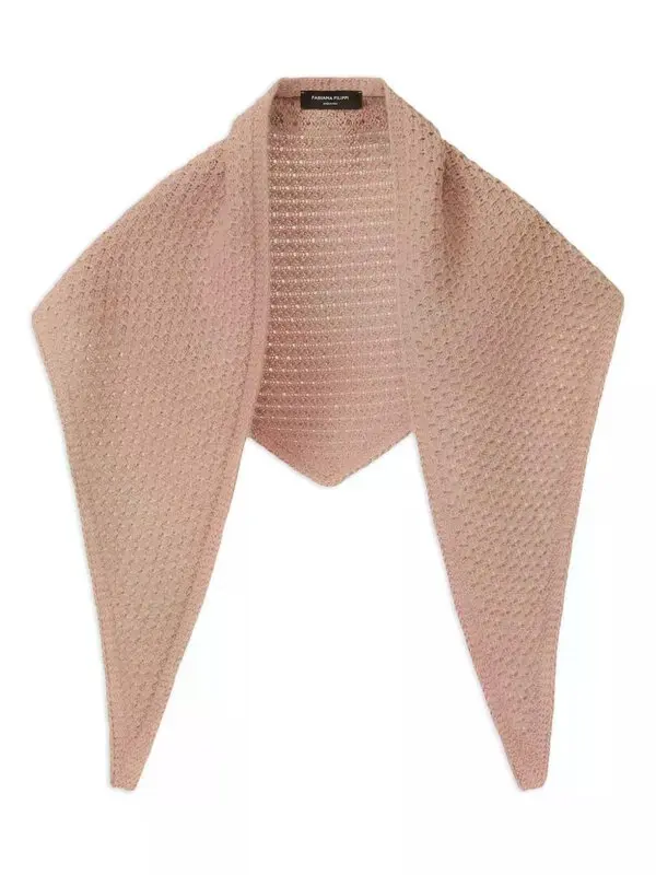 Fabiana Filippi Waffle-knit Scarf - Pink