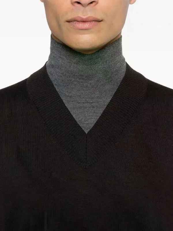 PAOLO PECORA V-neck Wool Sweater