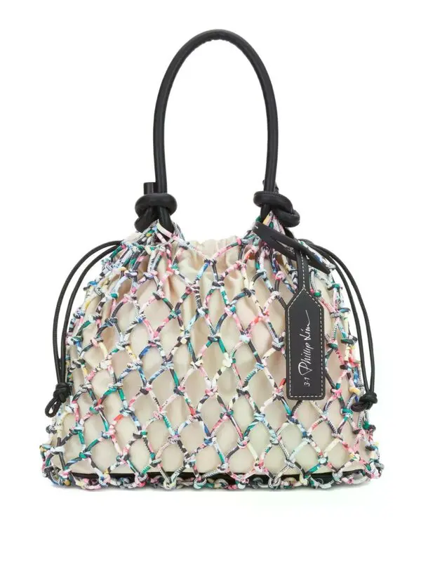 3.1 Phillip Lim Net-pattern Drawstring Tote Bag - Neutrals