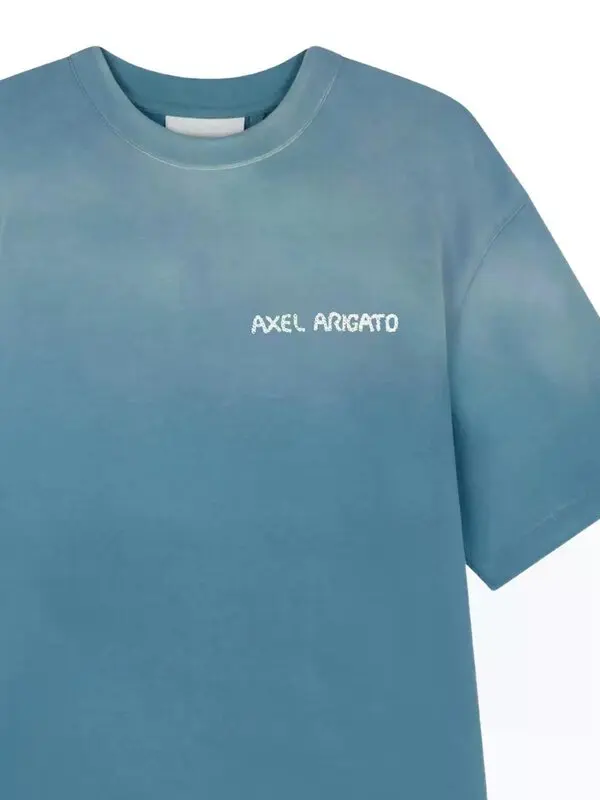 Axel Arigato Logo-print T-shirt - Blue
