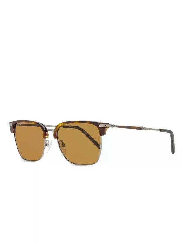 FERRAGAMO Tortoiseshell Square Frame Sunglasses