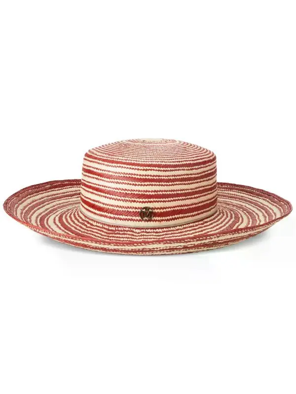 MAISON MICHEL Juliette Fedora Hat - Neutrals