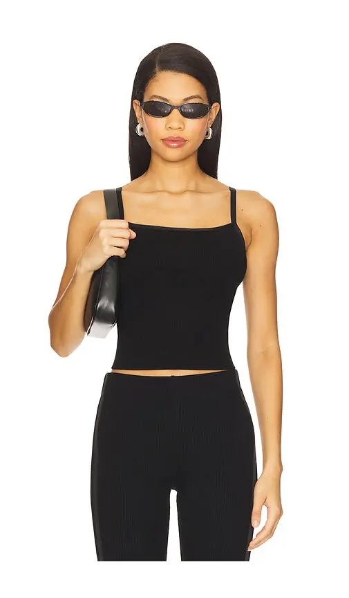 Donni. Rib Satin Tank Top