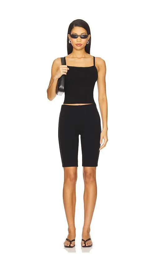 Donni. Rib Satin Tank Top
