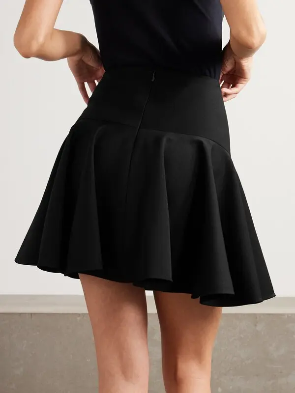 Givenchy Grain De Poudre Wool Mini Skirt