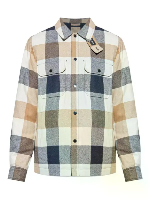 Woolrich Checked Shirt Jacket - Neutrals
