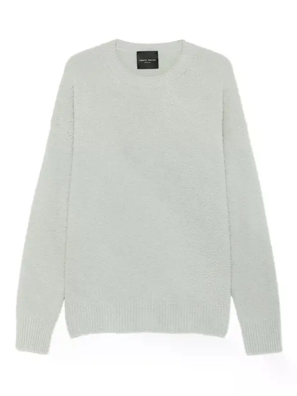 ROBERTO COLLINA Textured Crew-neck Sweater - Green