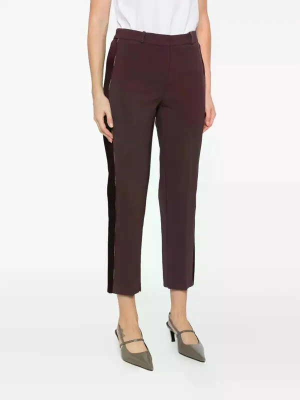 Elisabetta Franchi Side-stripe Split-hem Trousers