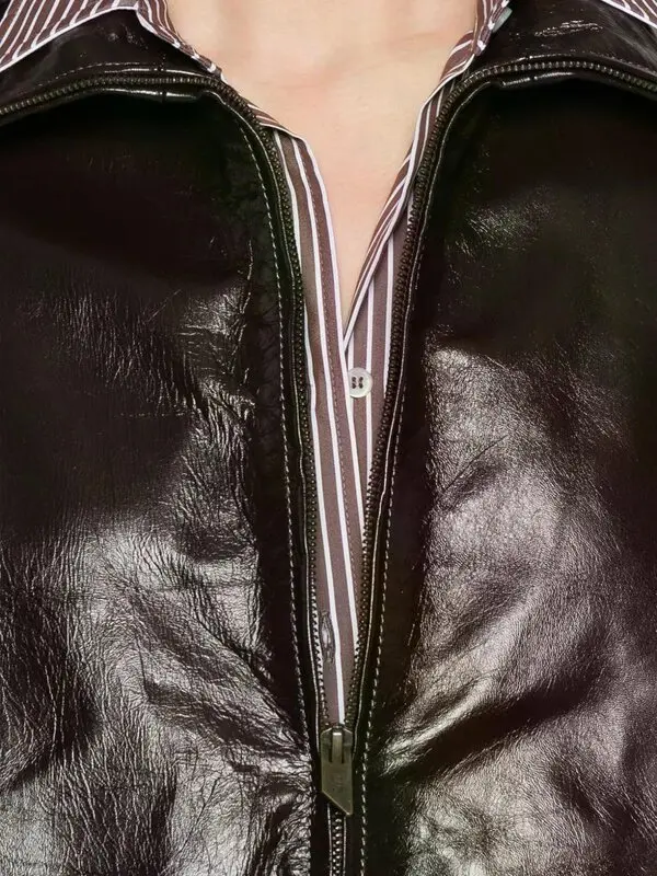 SALVATORE SANTORO Belted Leather Jacket