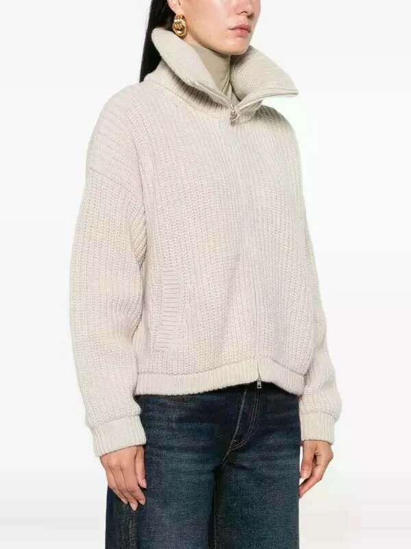 Herno High-neck Zip-up Cardigan