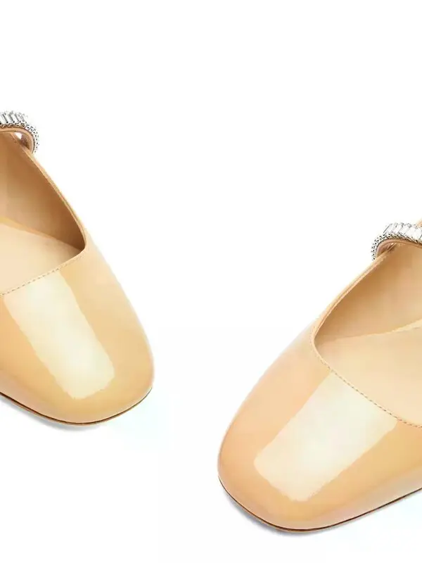 STUART WEITZMAN Crystal-embellished Slingback Flats