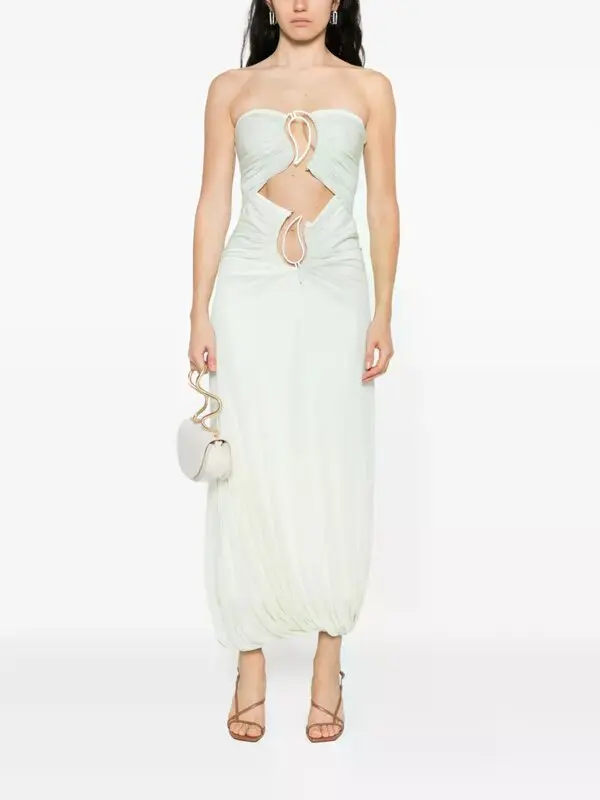 Christopher Esber Strapless Maxi Dress With Cutouts