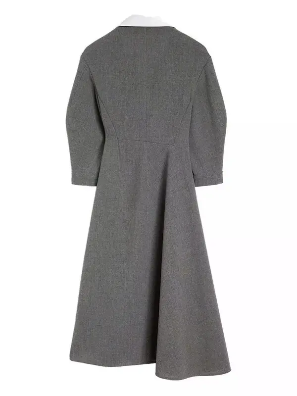 JIL SANDER Contrasting-collar Midi Dress
