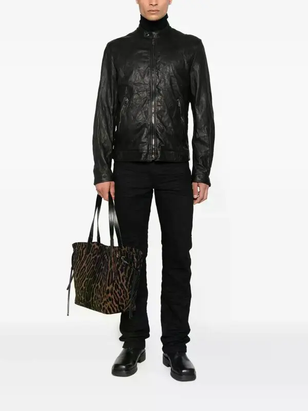 Dolce & Gabbana Zip-fastening Lambskin Leather Jacket