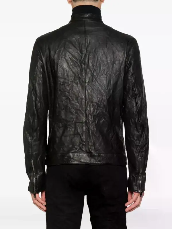 Dolce & Gabbana Zip-fastening Lambskin Leather Jacket