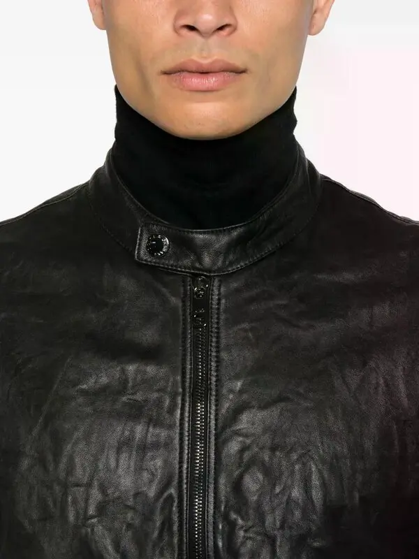 Dolce & Gabbana Zip-fastening Lambskin Leather Jacket
