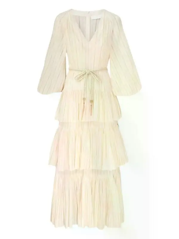 Zimmermann Tiered Striped Dress