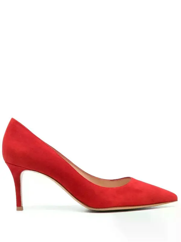 GIANVITO ROSSI 70mm Pointed-toe Pumps - Red
