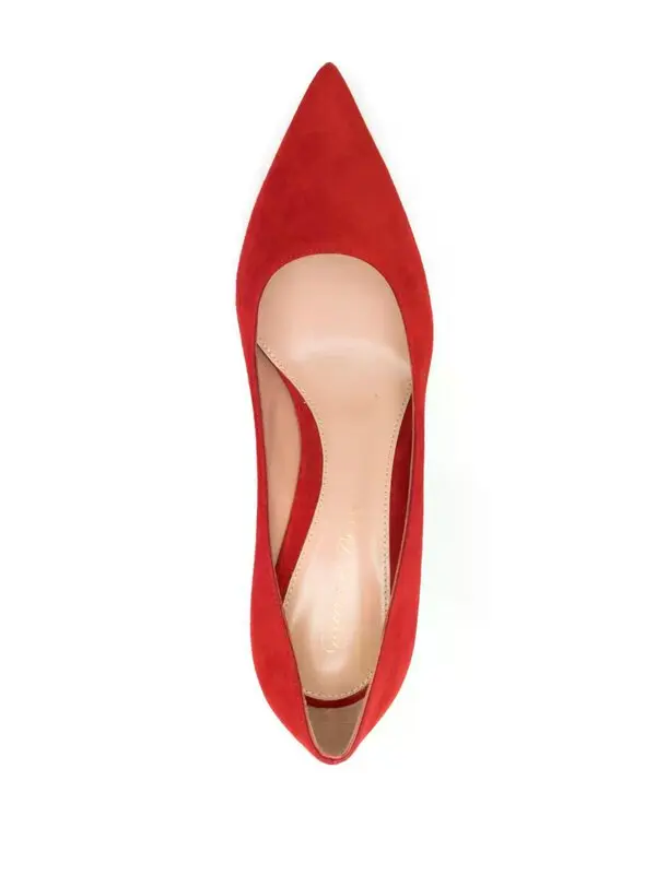 GIANVITO ROSSI 70mm Pointed-toe Pumps - Red