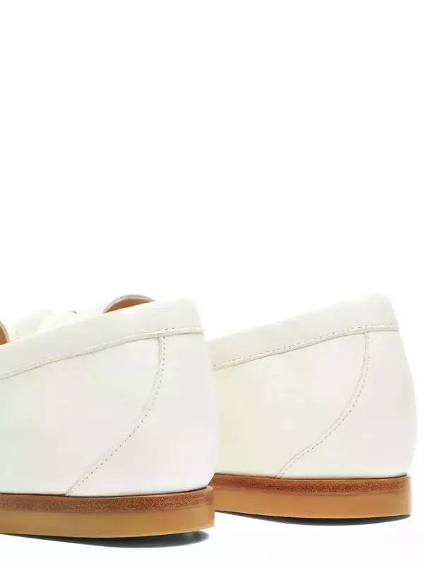 STUART WEITZMAN Leather Tassel Loafers - Neutrals
