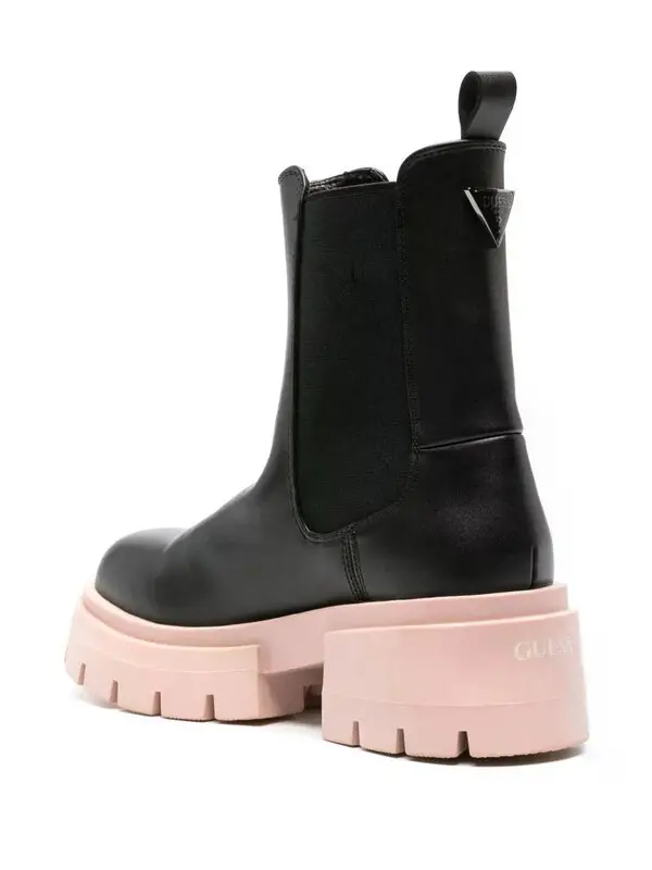 Guess Charlotte Chunky Leather Boots
