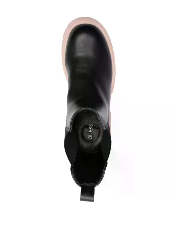 Guess Charlotte Chunky Leather Boots