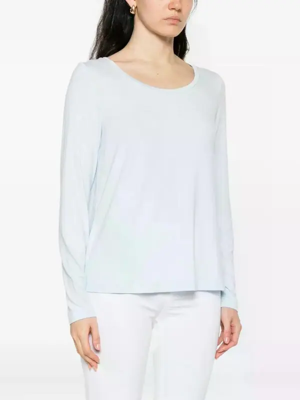 Marc O'polo Long-sleeve Round-neck Top - Blue