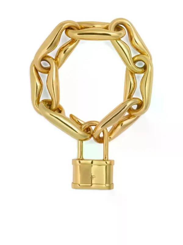 Patou Padlock Chain Link Bracelet - Gold
