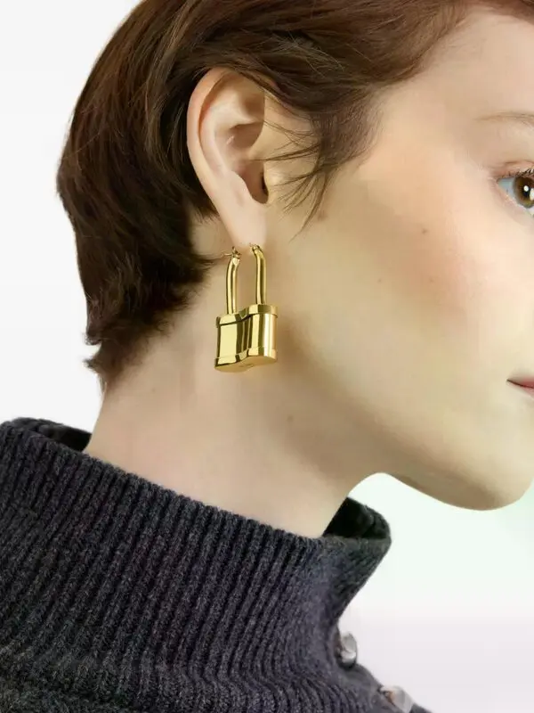 Patou Padlock Hoop Earrings