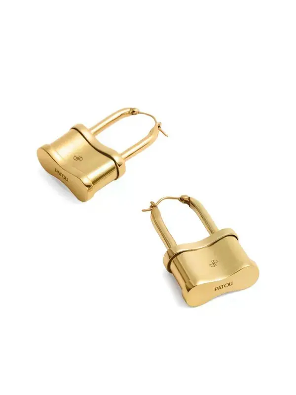 Patou Padlock Hoop Earrings