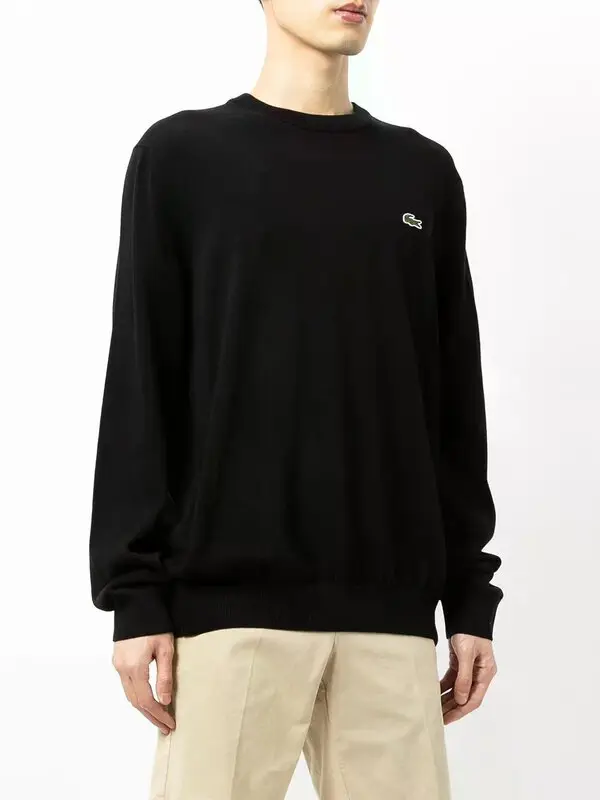 Lacoste Crocodile-embroidered Cotton Sweatshirt