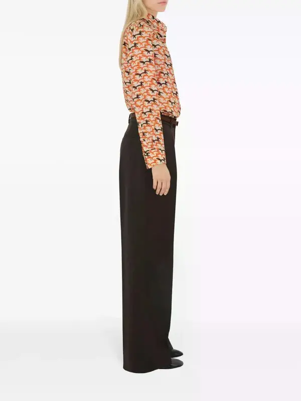 Burberry Fox-print Wool Shirt