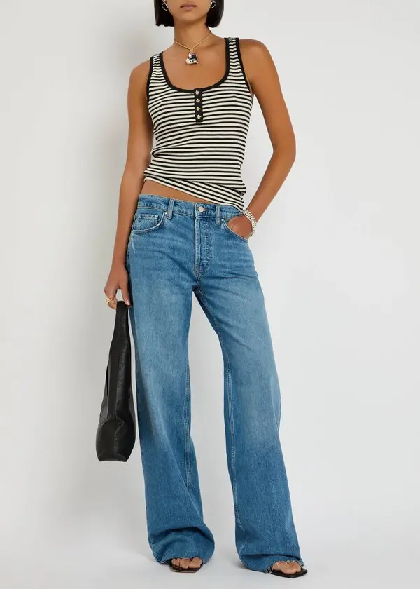 ANINE BING Hugh Wide-leg Jeans