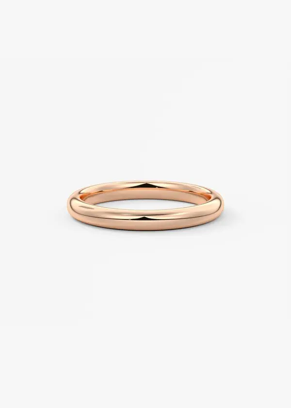 FRANK DARLING Round Wedding Band 2.5mm - Yellow Gold