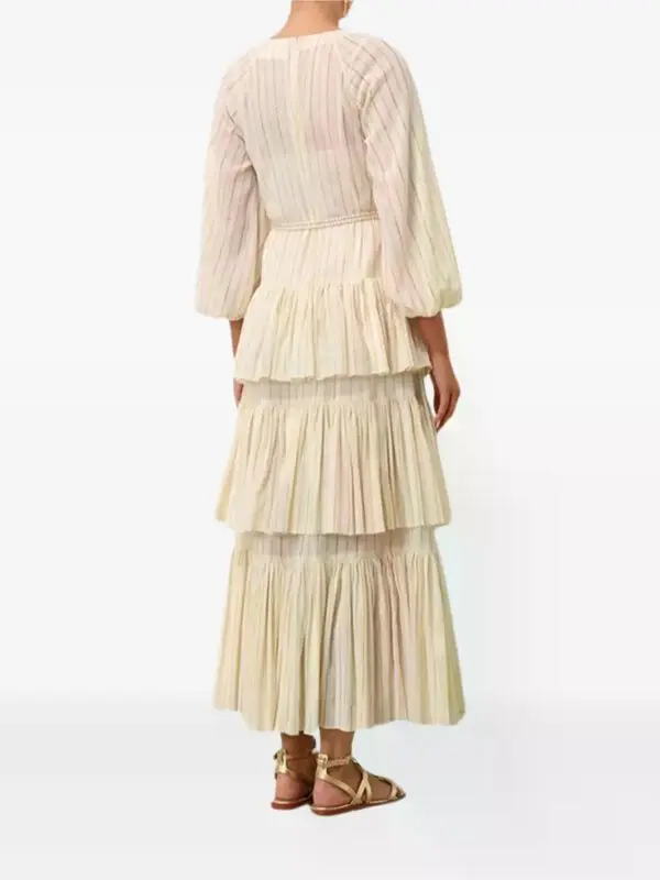 Zimmermann Tiered Striped Dress