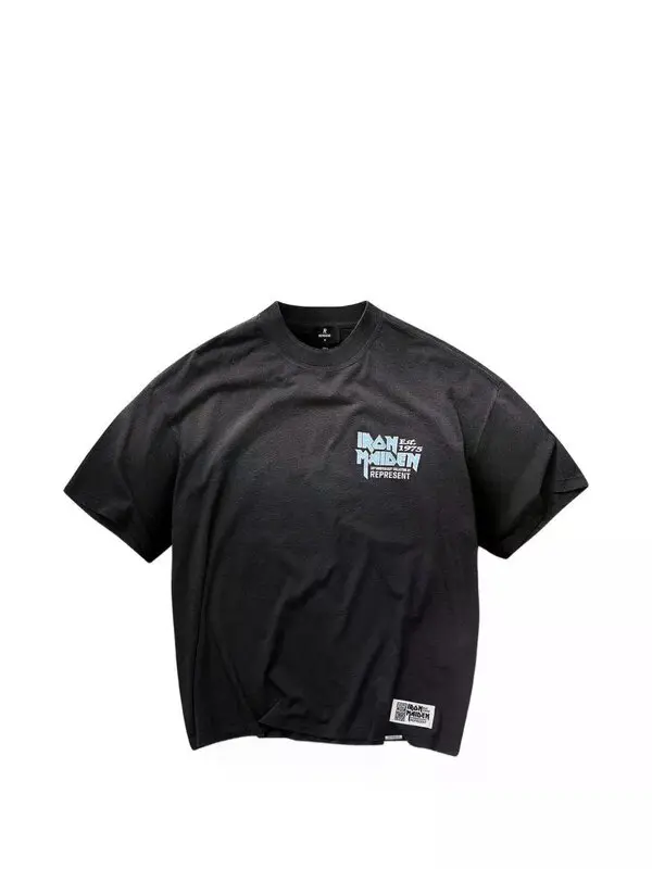 REPRESENT Iron Maiden Logo-print T-shirt