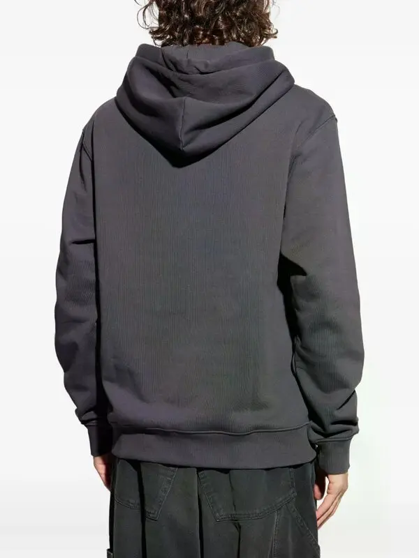 Versace Logo-embellished Hoodie - Grey