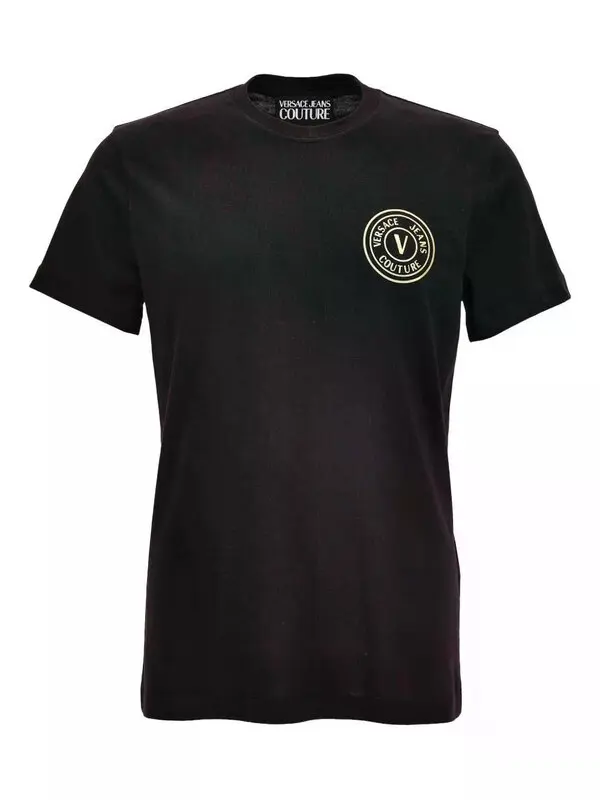 Versace Logo-plaque T-shirt - Black