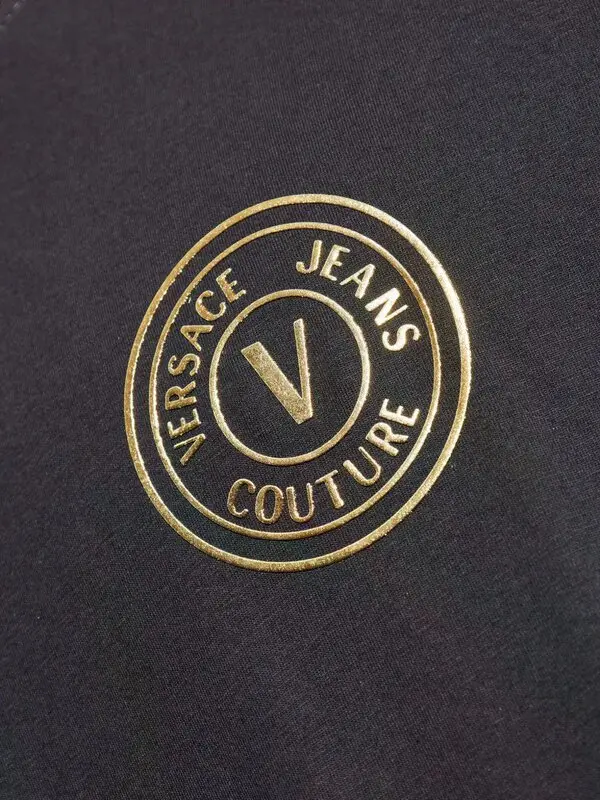 Versace Logo-plaque T-shirt - Black
