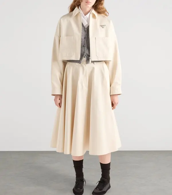Prada Chino Midi Skirt