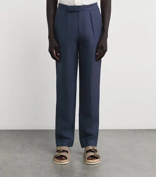 Ralph Lauren Purple Label Linen Davis Trousers