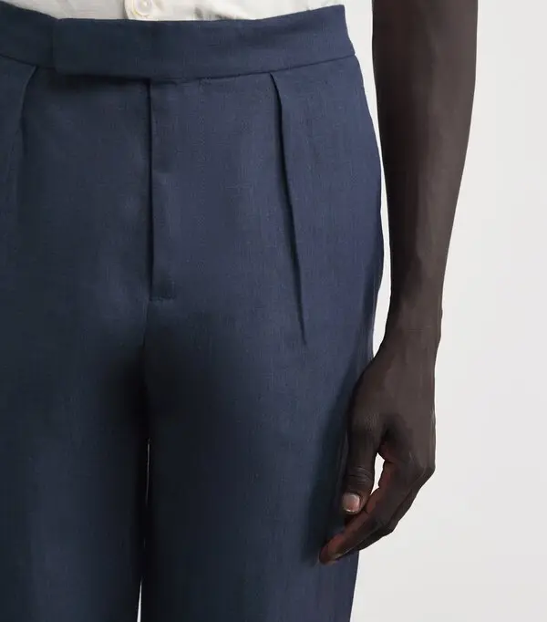 Ralph Lauren Purple Label Linen Davis Trousers