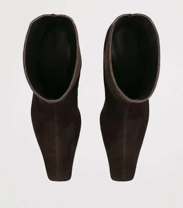 Khaite Ona Ankle Boots 55 - Brown