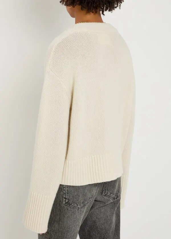 LISA YANG Aletta Knitted Cashmere Jumper - Cream