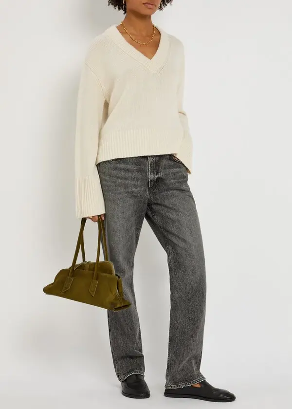 LISA YANG Aletta Knitted Cashmere Jumper - Cream