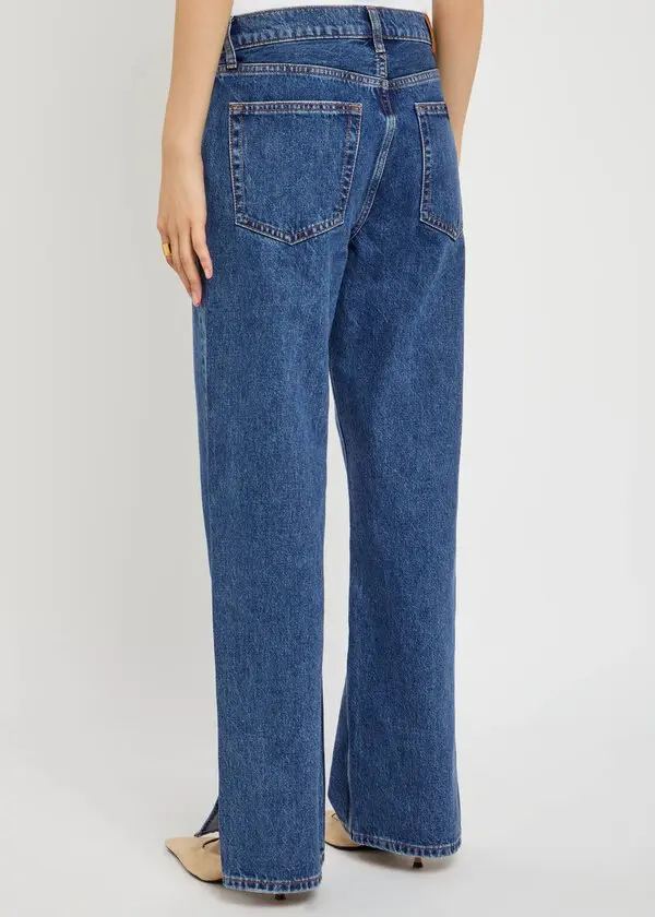 ANINE BING Roy Straight-leg Jeans - Blue