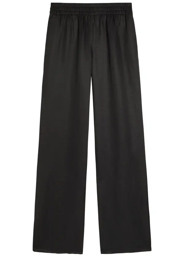 ANINE BING Soto Wide-leg Trousers - Black